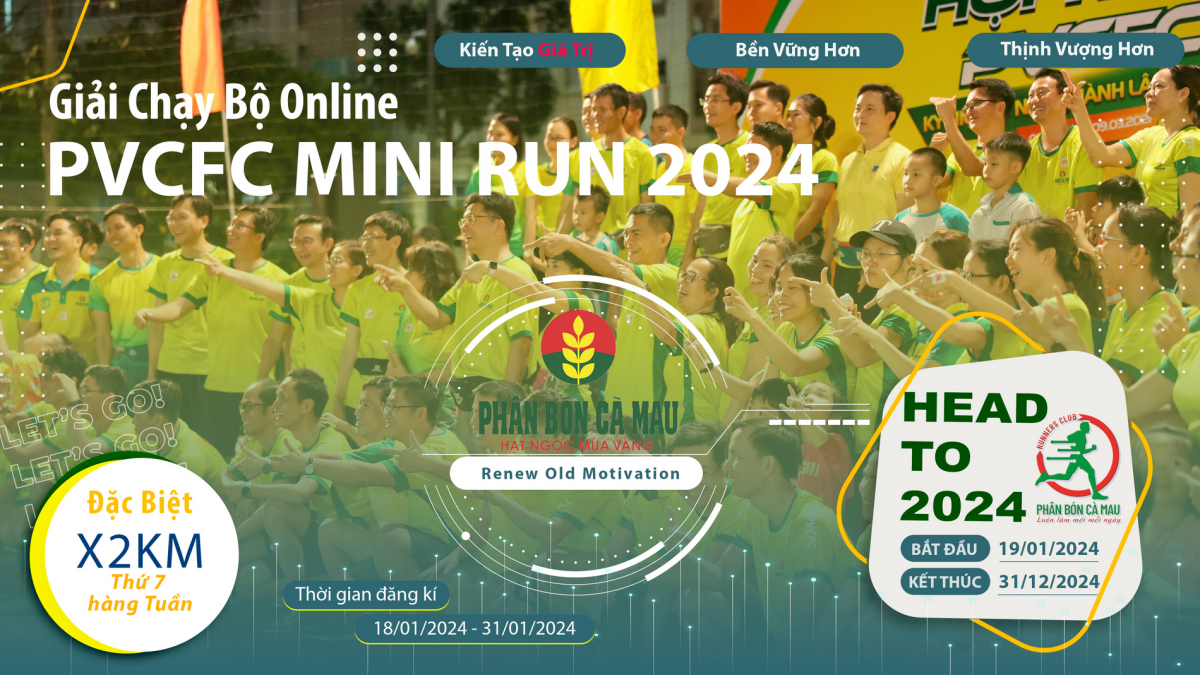 PVCFC MINI RUN 2024 - VietRace365 - Tổ chức và vận hành các giải chạy ...