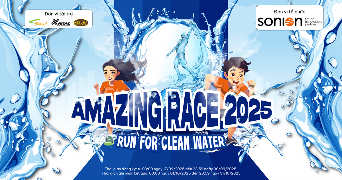 SONION AMAZING RACE 2025 – CHẠY VÌ NƯỚC SẠCH - VietRace365 - Tổ chức và ...